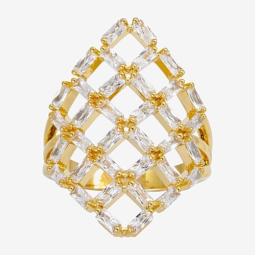 Click here for Sparkle Allure Womens Cubic Zirconia 14K Gold Over... prices