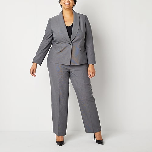 Click here for Le Suit Straight Leg Womens-Plus 2-pc. Pant Suit... prices