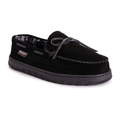 Click here for Muk Luks Mens Paul Printed Berber Suede Moccasin S... prices