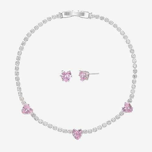 Click here for Sparkle Allure Light Up Box Womens Pink Cubic Zirc... prices