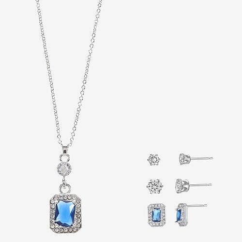 Click here for Sparkle Allure Light Up Box Halo Womens Blue Cubic... prices