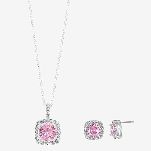Click here for Sparkle Allure Light Up Box Halo Womens Pink Cubic... prices