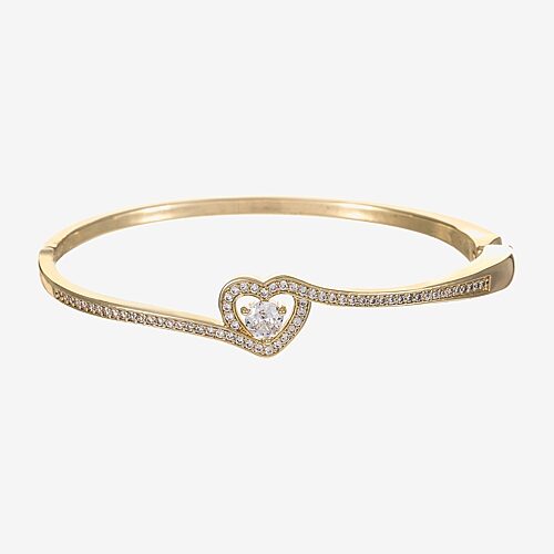 Click here for Sparkle Allure Bypass Womens Cubic Zirconia 14K Go... prices
