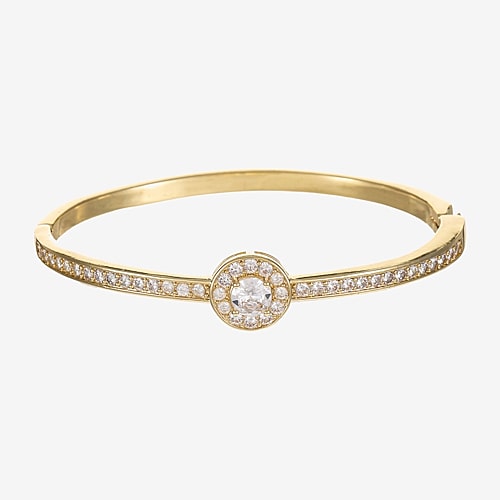 Click here for Sparkle Allure Halo Womens Cubic Zirconia 14K Gold... prices