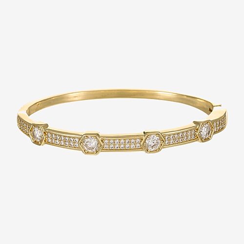 Click here for Sparkle Allure Hexagon Womens Cubic Zirconia 14K G... prices