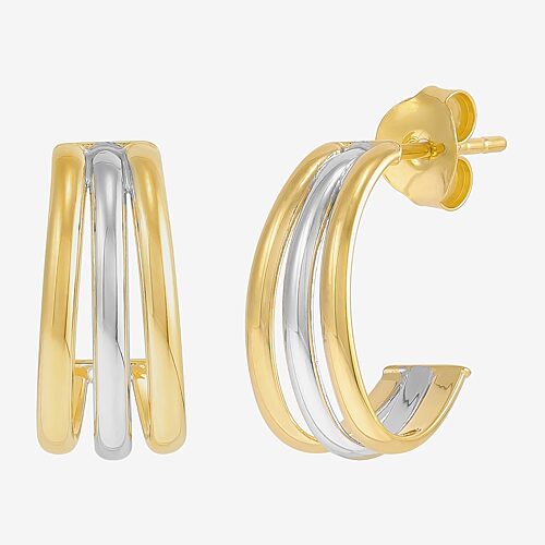 Click here for Silver Addiction Womens 14K Two Tone Gold Over Sil... prices