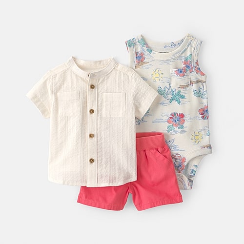 Click here for Baby Boy (3-24M) Carters(R) Tropical Beach Bodysui... prices