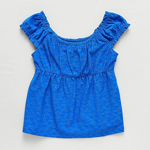 Click here for Thereabouts Little & Big Kid Girls Scoop Neck Slee... prices