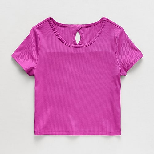 Click here for Xersion Rib Little & Big Kid Girls Scoop Neck Shor... prices