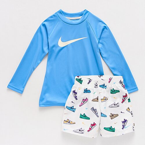 Click here for Nike Little Boys UV Protection 2-pc. Rash Guard Se... prices