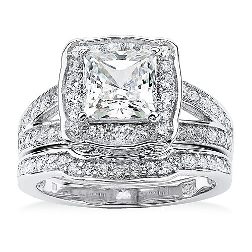 Click here for Womens 2 1/2 CT. T.W. Cubic Zirconia Platinum Over... prices