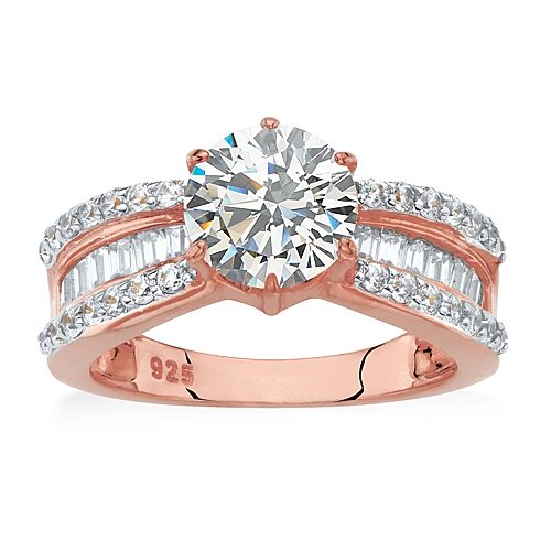 Click here for Womens 3 CT. T.W. Cubic Zirconia 18K Rose Gold Ove... prices