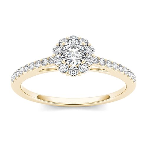 Click here for 1/2 CT.T.W. Natural Diamond 10K Yellow Gold Engage... prices
