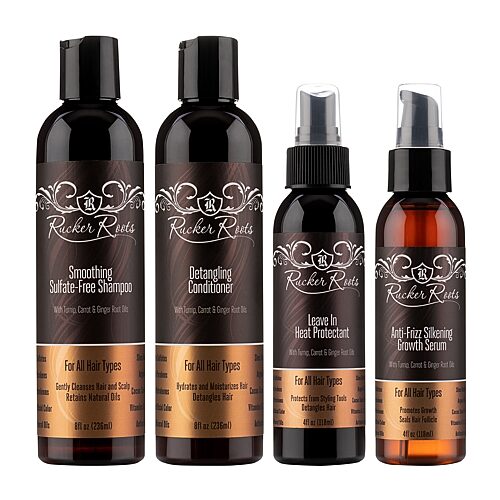 Rucker Roots 4-Step Natural Smoothing System - Dark Brown