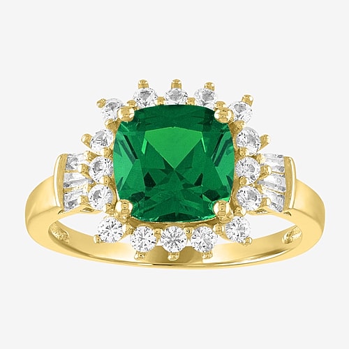 Click here for Womens Simulated Green Emerald Sterling Silver Coc... prices