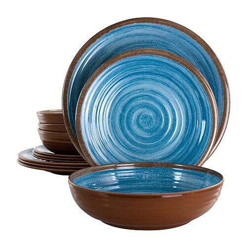 Click here for Elama Rippled Tides 12-pc. Melamine Dinnerware Set... prices