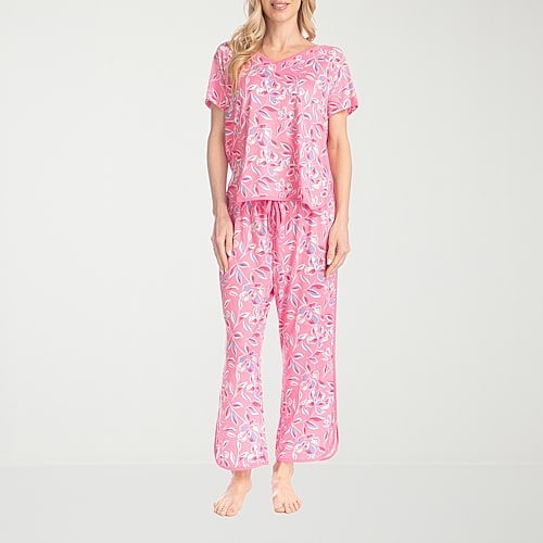Click here for Muk Luks Womens Artistic Garden V-Neck Top and Ank... prices