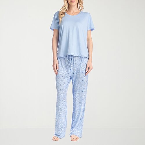 Click here for Muk Luks Womens Artistic Garden Round Neck Top and... prices