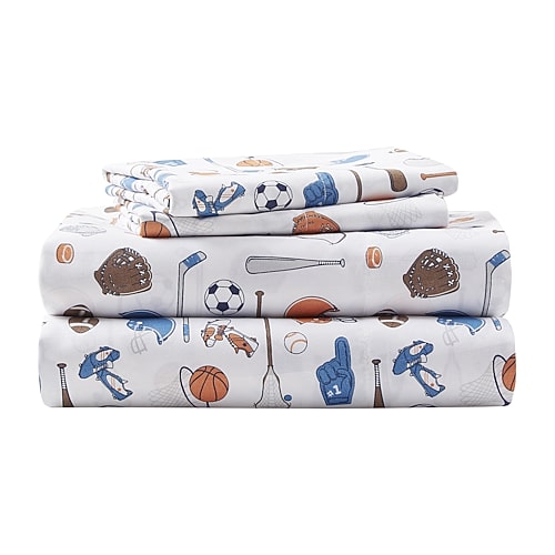 Click here for INK+IVY Kids Boy Sports Sheet Set  One Size  Blue prices