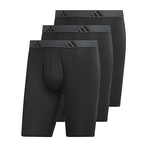 Click here for adidas Mens 3 Pack Boxer Briefs 5158596  Small  Bl... prices