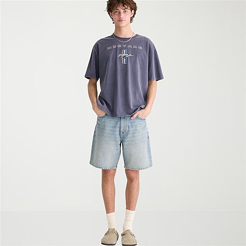 Click here for AEROPOSTALE Loose Fit Mens 9 Denim Short  32  Blue prices
