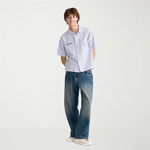 Click here for AEROPOSTALE Mens Super Baggy Fit Jean  36 32  Blue prices