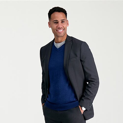 Click here for Haggar Mens Smart Wash Slim Fit Suit Separates Jac... prices