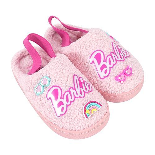 Click here for Barbie Toddler Faux Fur Slip-On Slippers - Light p... prices