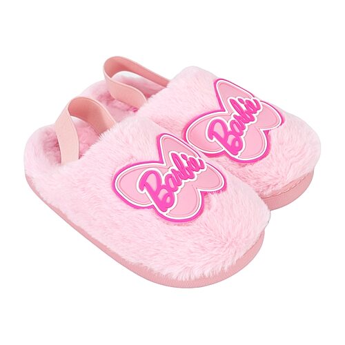 Click here for Barbie Toddler Faux Fur Slip-On Slippers - Light p... prices