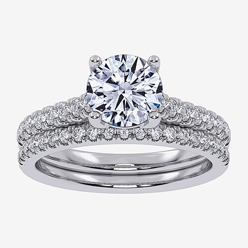 Click here for (G / Vs2-Si1) Womens 2 1/2 CT. T.W. Lab Grown Whit... prices