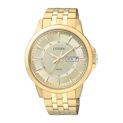 Click here for Citizen Mens Gold-Tone Stainless Bracelet Watch 41... prices