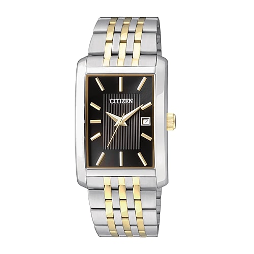 Click here for Citizen Everyday Mens Rectangular Two-Tone Stainle... prices