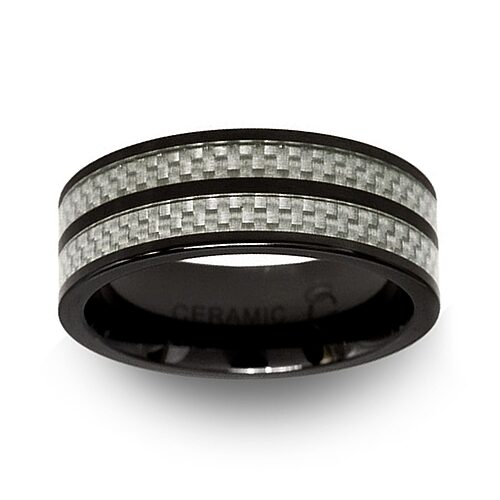 Click here for Mens 6MM Ceramic Wedding Band  7 prices