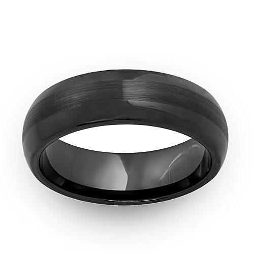 Click here for Mens 6MM Ceramic Wedding Band  7 1/2 prices