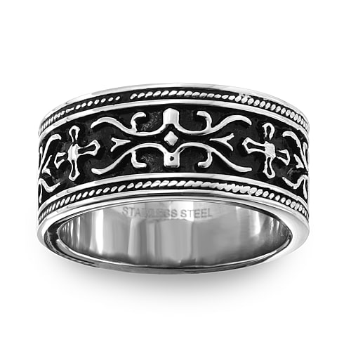 Click here for Mens 9M Stainless Steel Wedding Band  8 prices