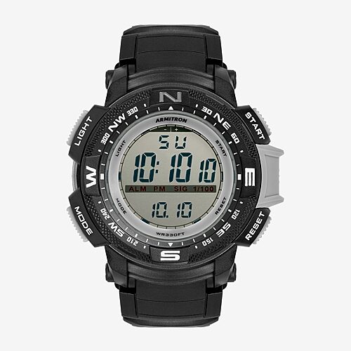 Click here for Armitron Mens Multi-Function Black Strap Watch 40/... prices