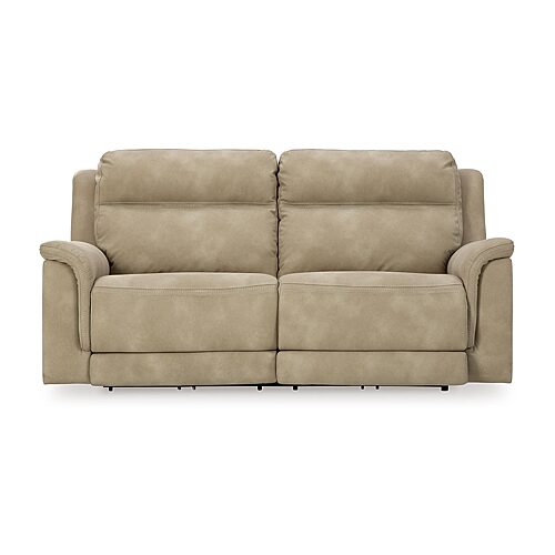 Signature Design By Ashley Next-Gen DuraPella Dual Power Pad Arm Reclining Sofa  One Size  Beige