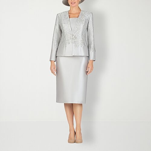 Click here for Giovanna Collection 3-pc. Skirt Suit-Plus  24w  Gr... prices