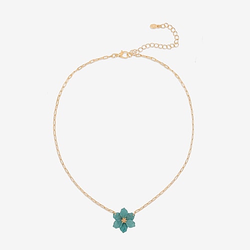 Click here for Bijoux Bar Delicates Womens Glass Fleur De Lis 16... prices