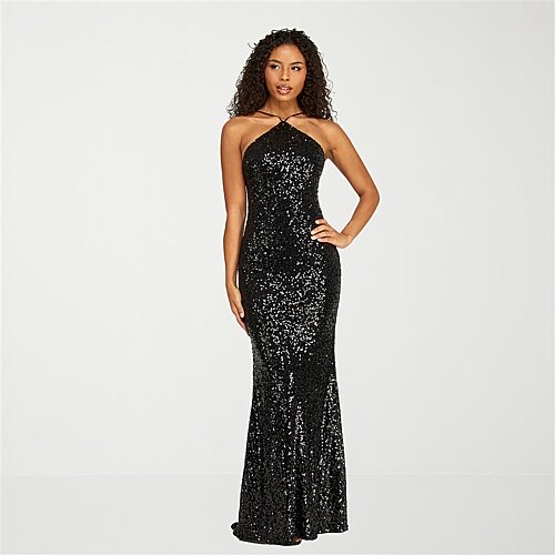 Click here for B. Smart Womens Juniors Sleeveless Sequin Slip Dre... prices