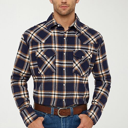 Click here for Ely Cattleman Mens Long Sleeve Classic Fit Flannel... prices