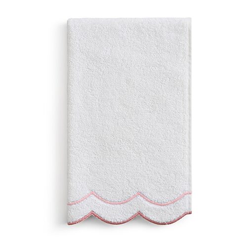 Click here for Peri Home Scallop Cotton Hand Towel  27 x 16 - Blu... prices