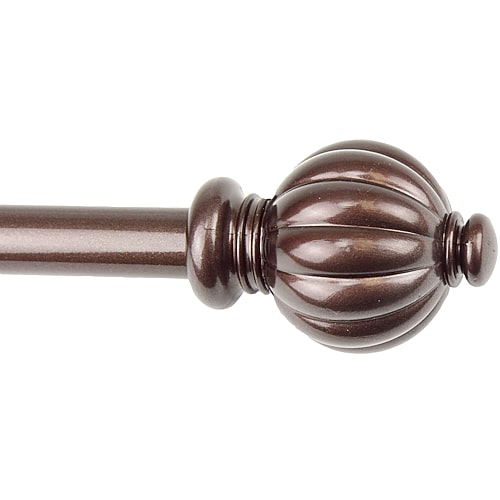 Click here for Rod Desyne Pumpkin 5/8 Adjustable Curtain Rod  One... prices