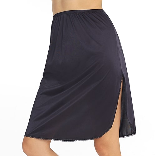 Click here for Vanity Fair 24 Half Spinslip - 11760  Large  Black prices