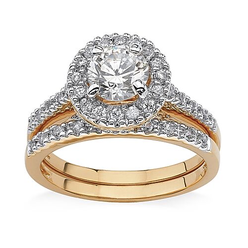 Click here for Womens 1 3/4 CT. T.W. Cubic Zirconia 18K Gold Over... prices