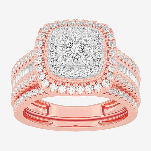 Click here for Womens 1 CT.T.W. Natural Diamond 10K Gold Cushion... prices