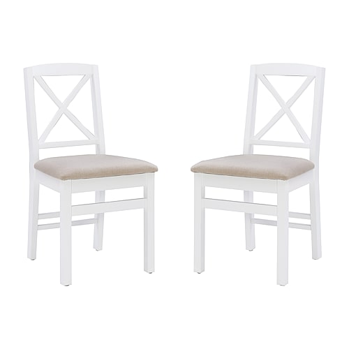 Click here for Linon Tarlton 2-pc. Dining Chair  One Size  White prices