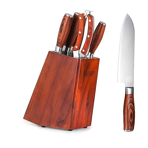 Click here for Commercial Chef 6-pc. Knife Block Set  One Size  B... prices