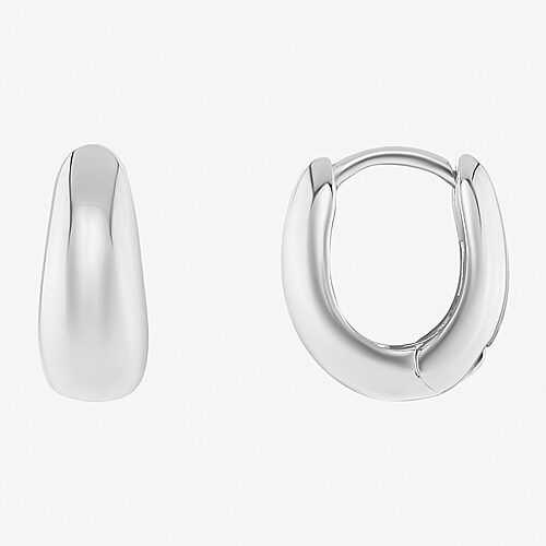 Click here for Silver Reflections Womens 18mm Hoop Earrings  One... prices