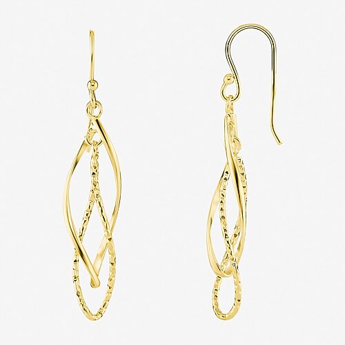 Click here for Silver Reflections Womens 18K Gold Over Brass Drop... prices
